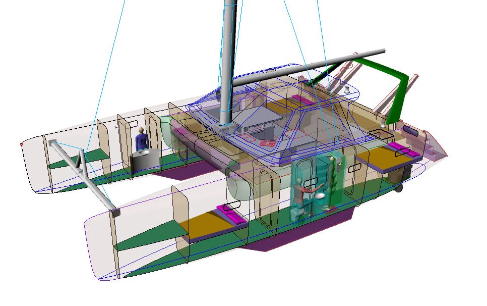 Catamaran Structure – Bridge Decks and Cross Beams – YachtSite